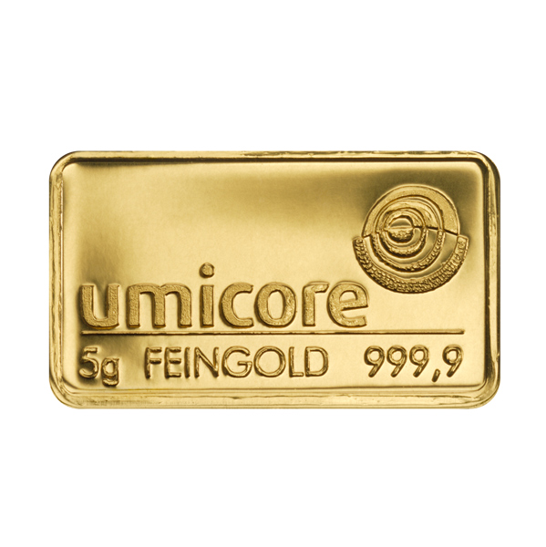 Lingot d'or de 5 grammes certifié LBMA - Vente en ligne - Meilleur prix